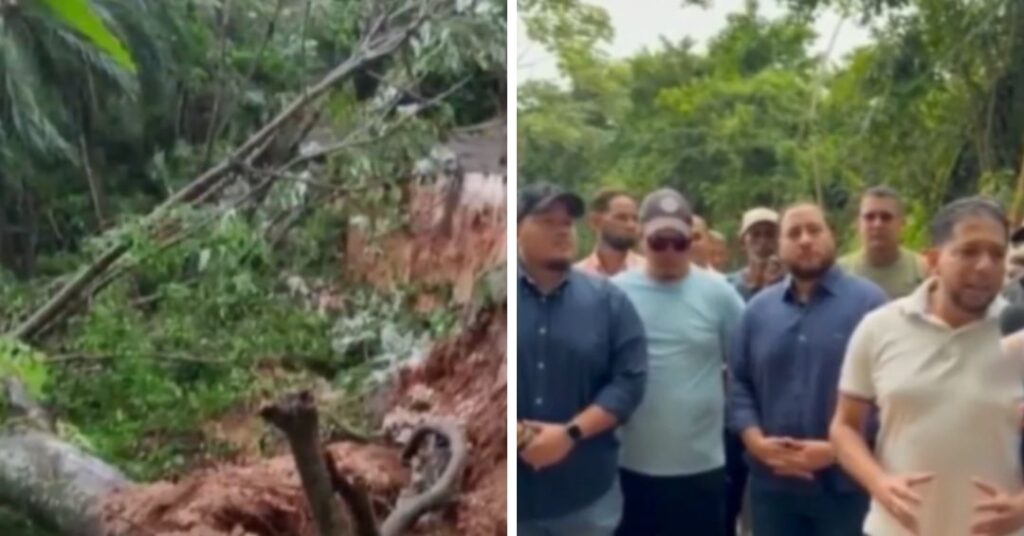 Comunidad de Cabrera exige reparación de vía en aniversario de derrumbe ...